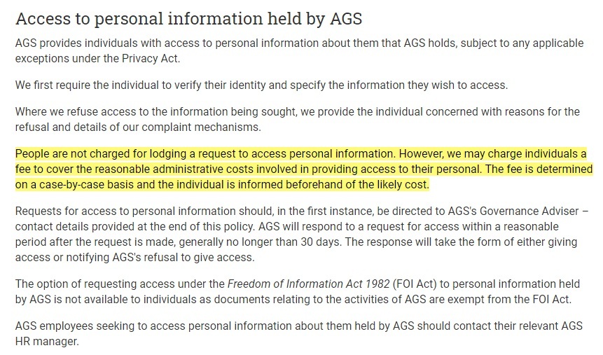 How to Handle Privacy Access Requests Under the AU Privacy Act - Free ...