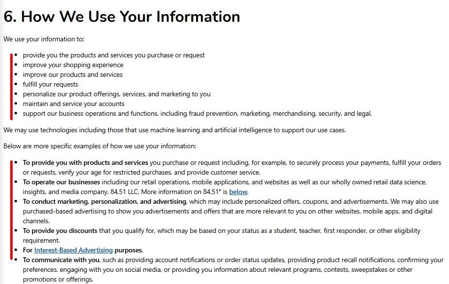 Legal Policies for Retail Stores - Free Privacy Policy