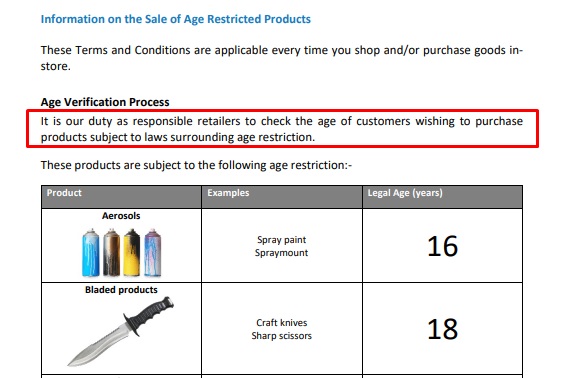 Age Limitation Clause in Terms & Conditions - Free Privacy Policy